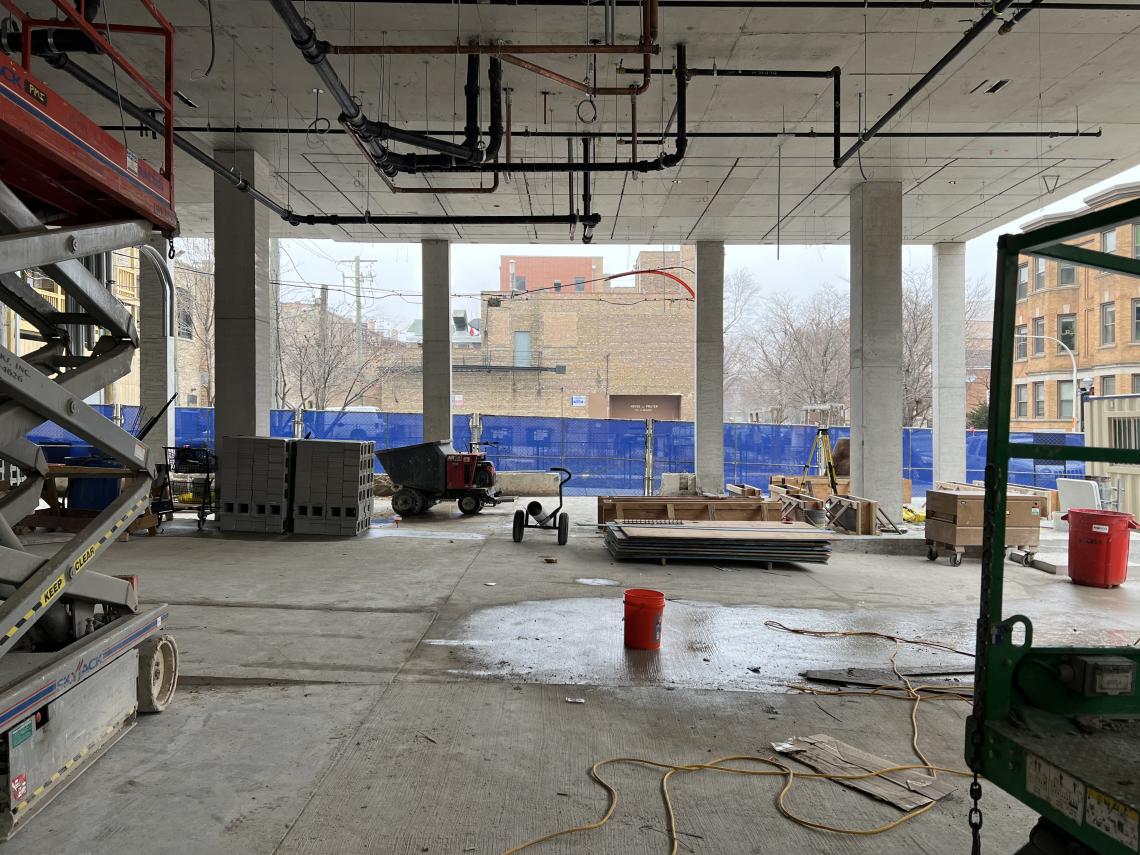 Urbanize tours construction progress at Platform 4611 | Urbanize Chicago