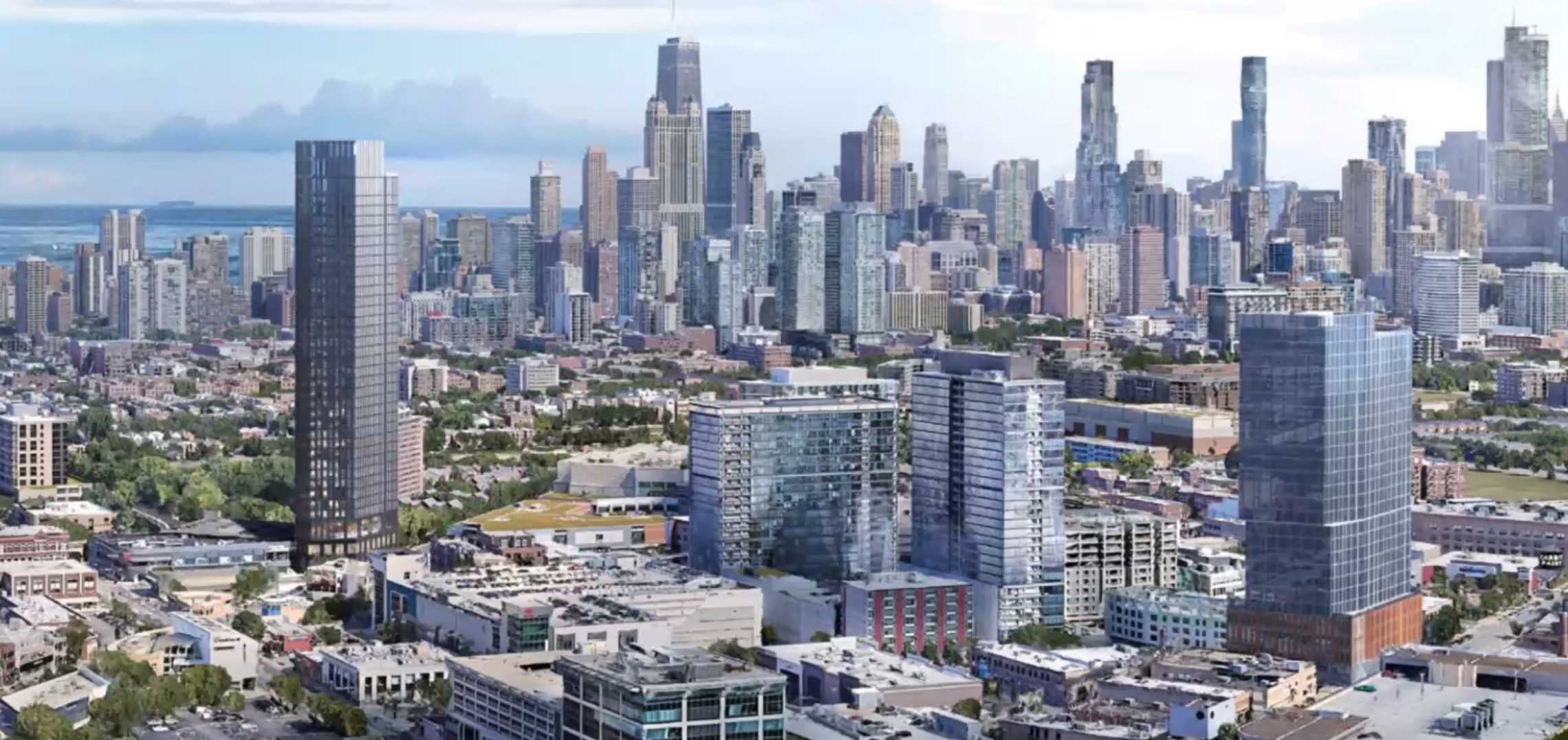 450-foot-tall slender tower proposed at 1565 N. Clybourn | Urbanize Chicago