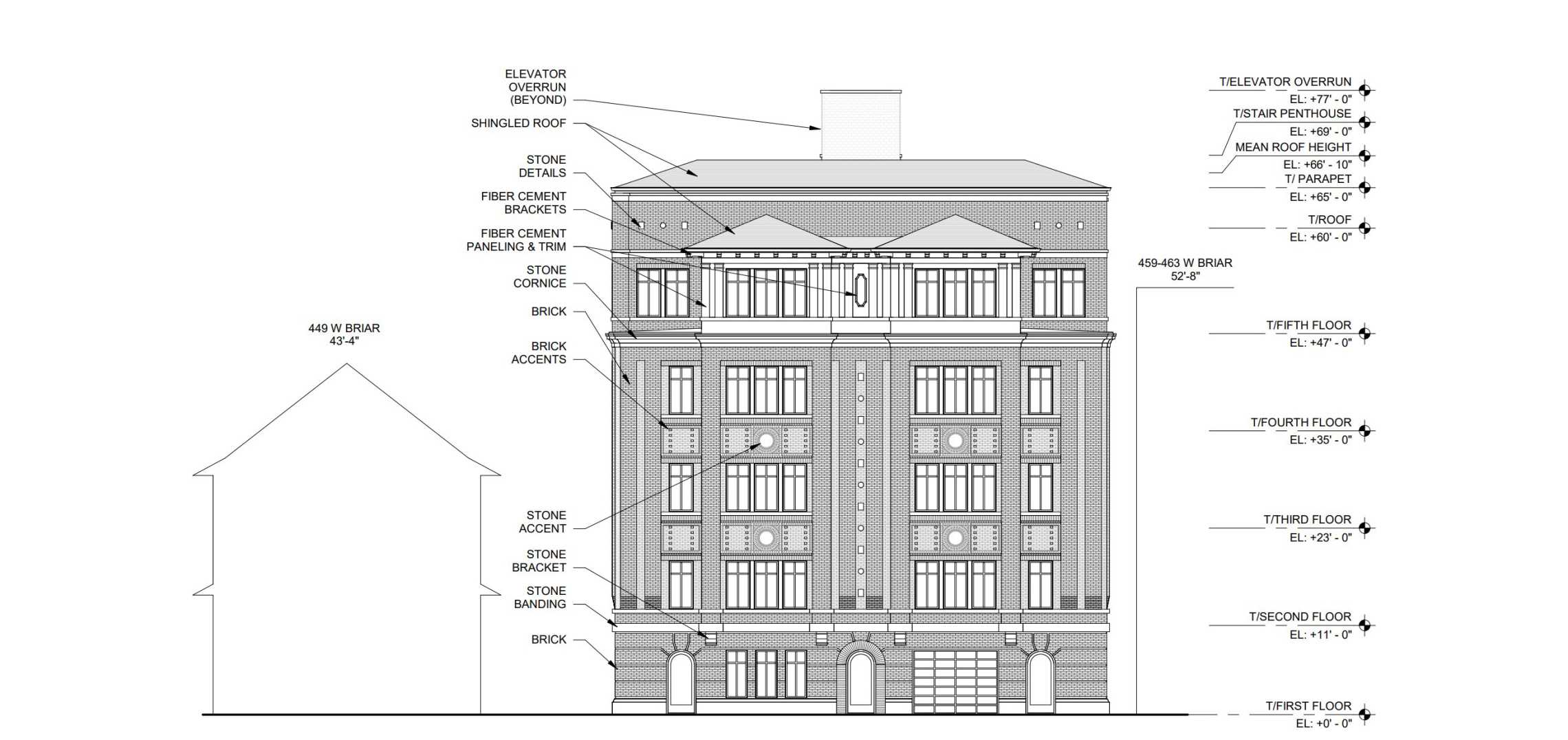 Foundation permit issued at 455 W. Briar | Urbanize Chicago
