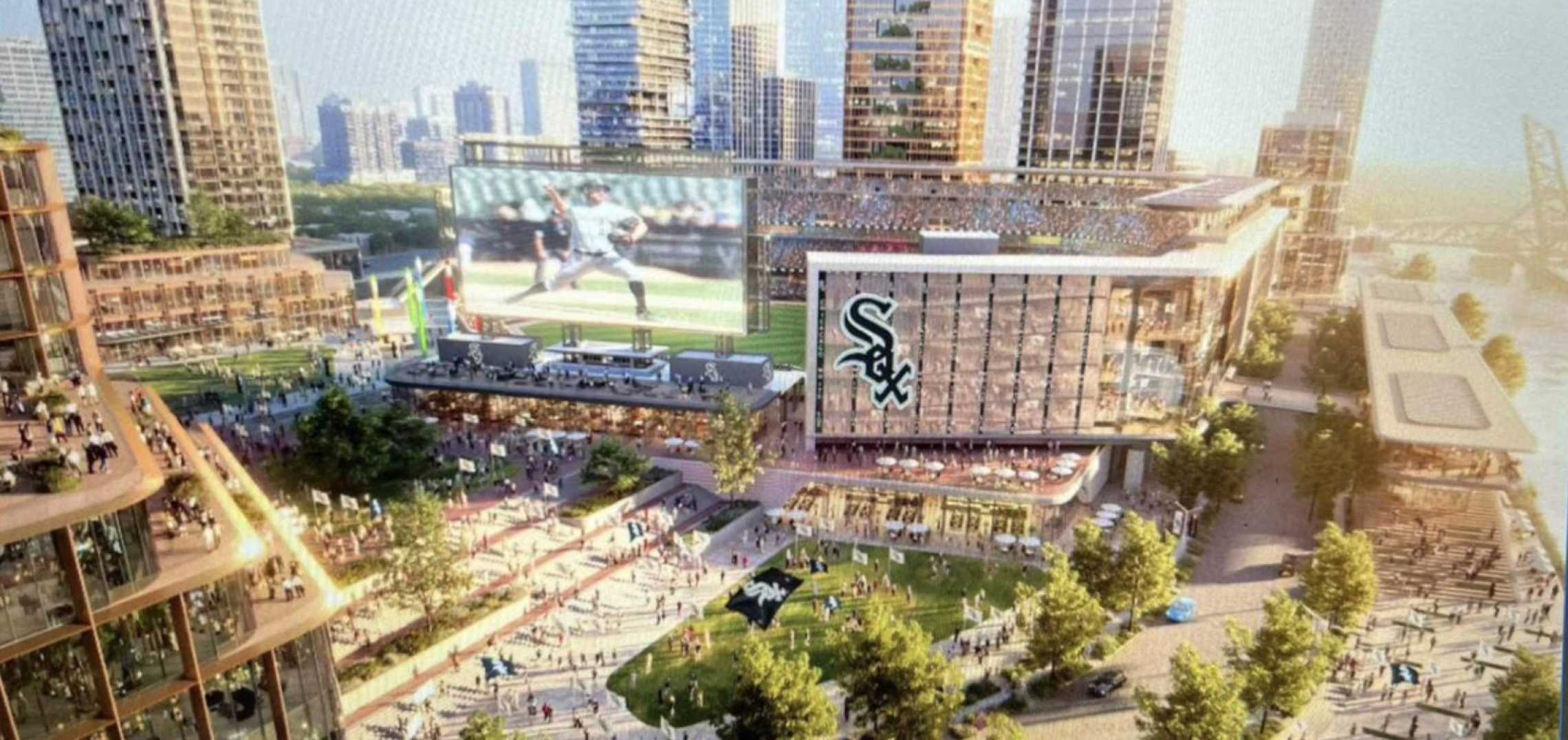 Renderings emerge for potential White Sox stadium at The 78 | Urbanize ...