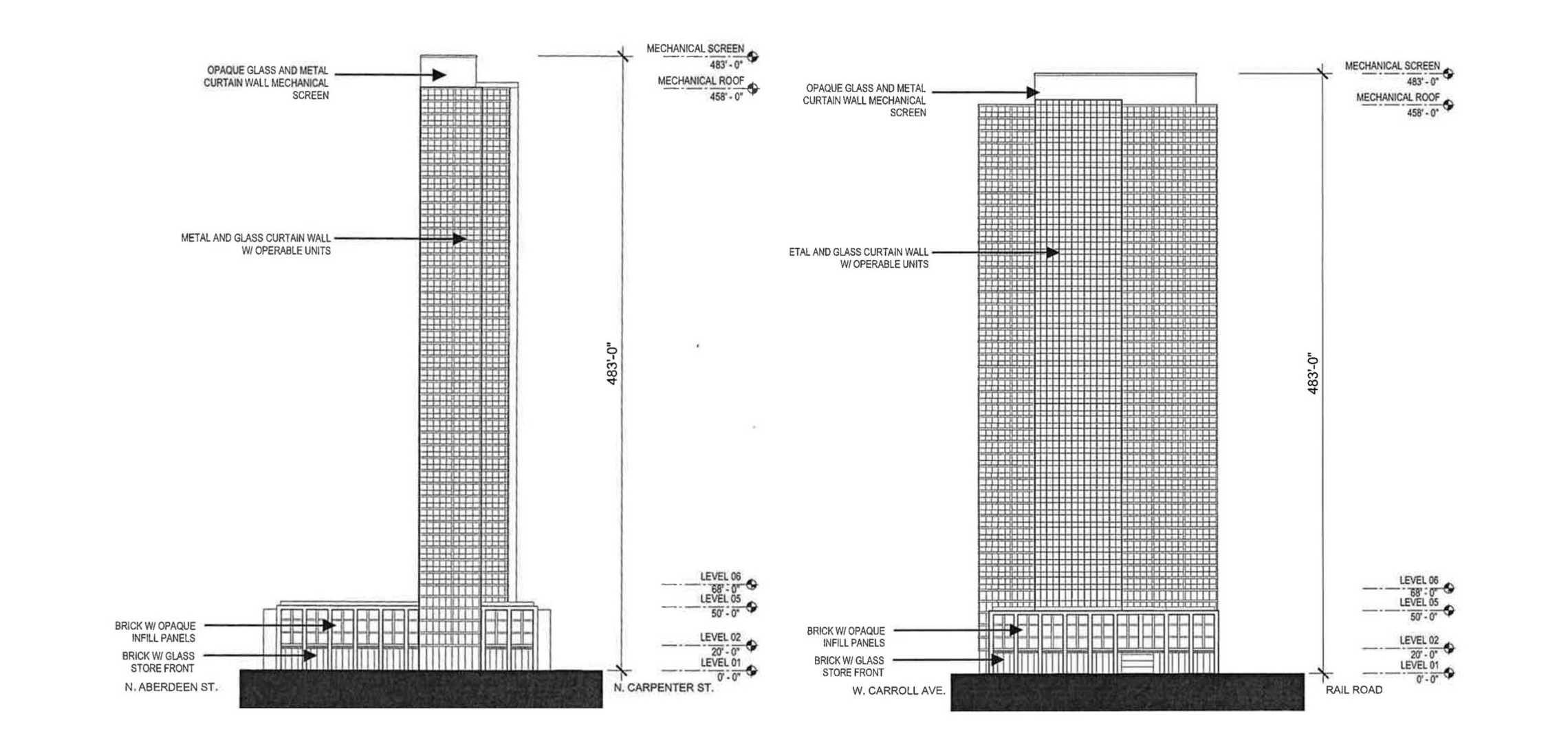 Sterling Bay plans 45-story residential tower at 345 N. Aberdeen ...