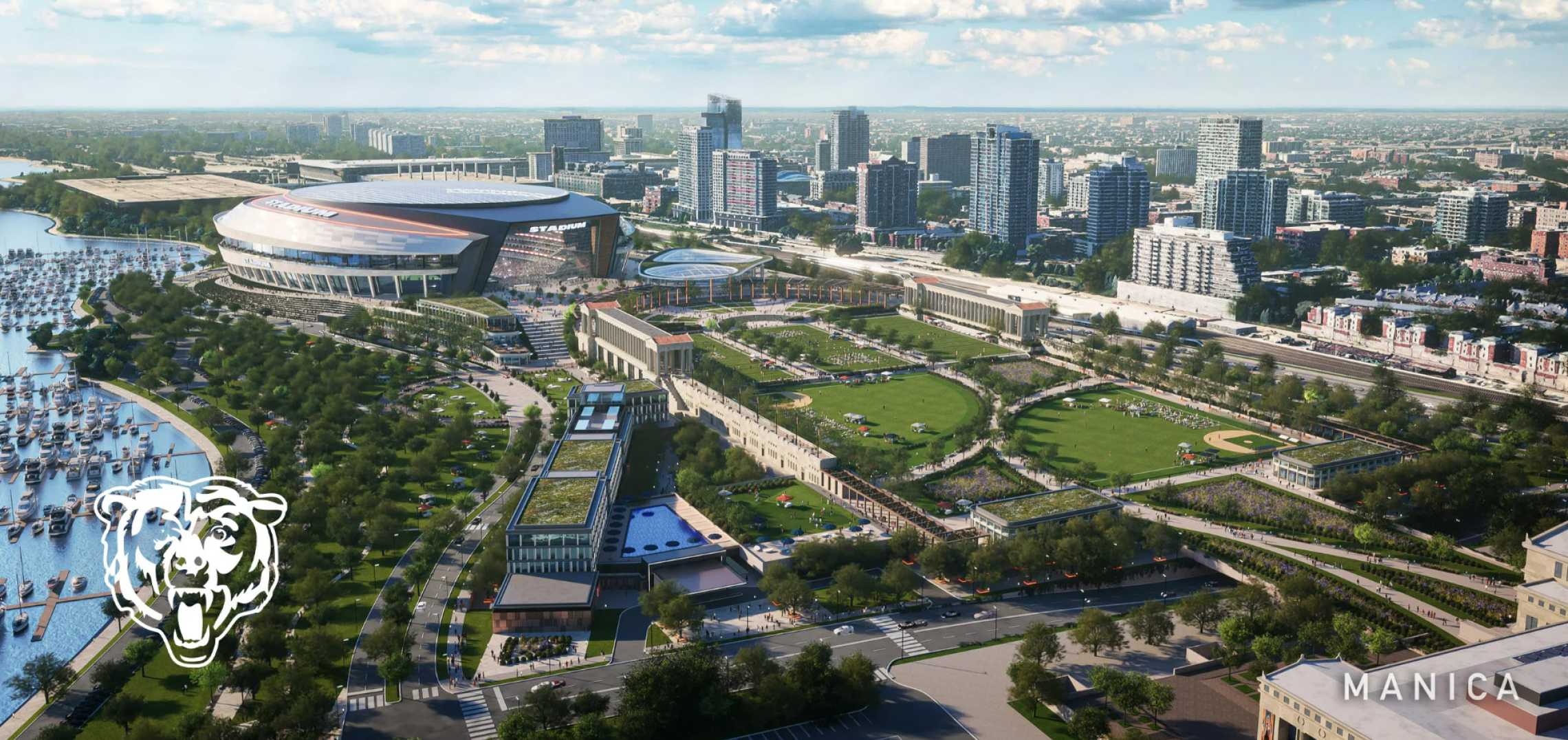 Bears release plans for $4.7B stadium project in Chicago | Urbanize Chicago