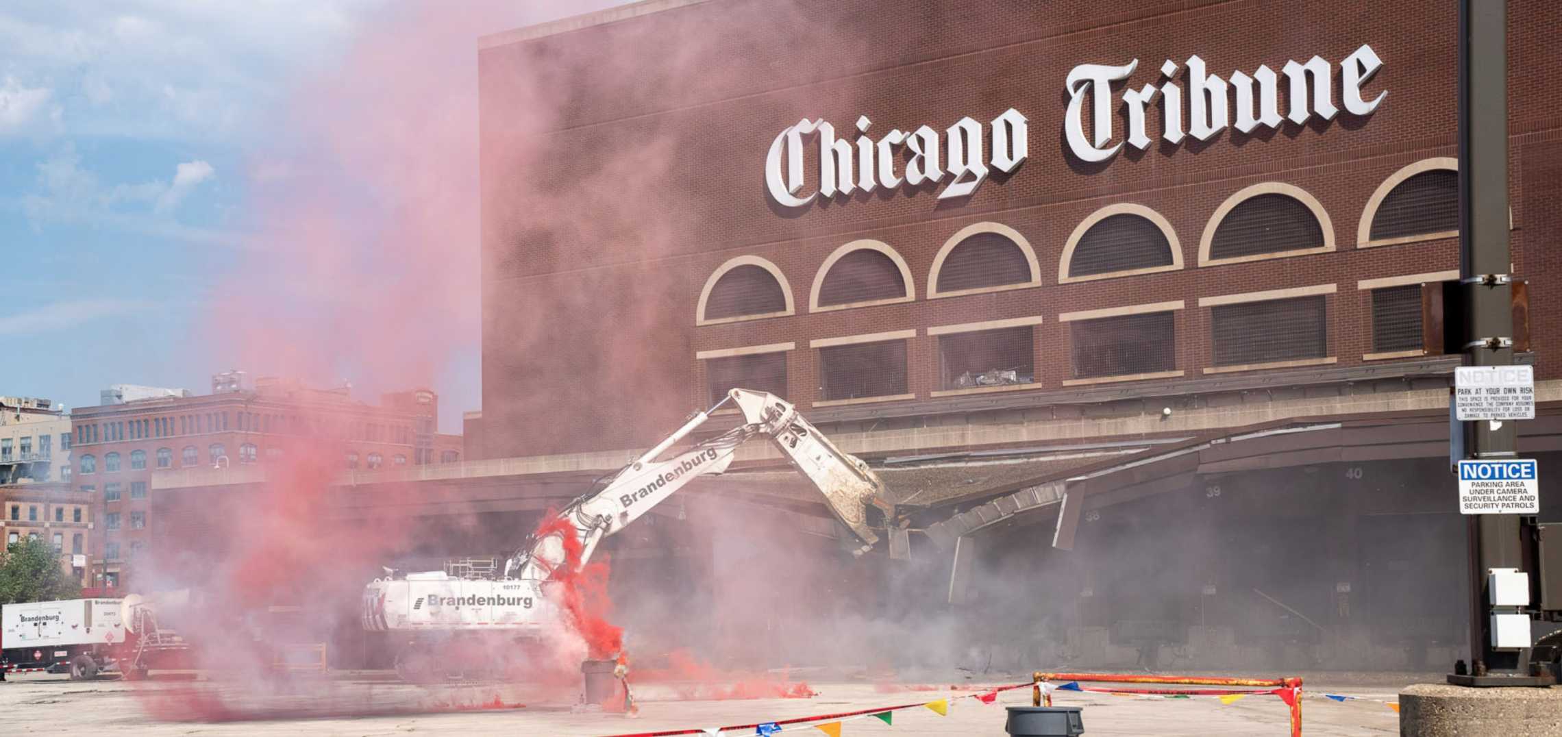 Demolition begins on former Tribune plant for Bally’s Casino | Urbanize ...