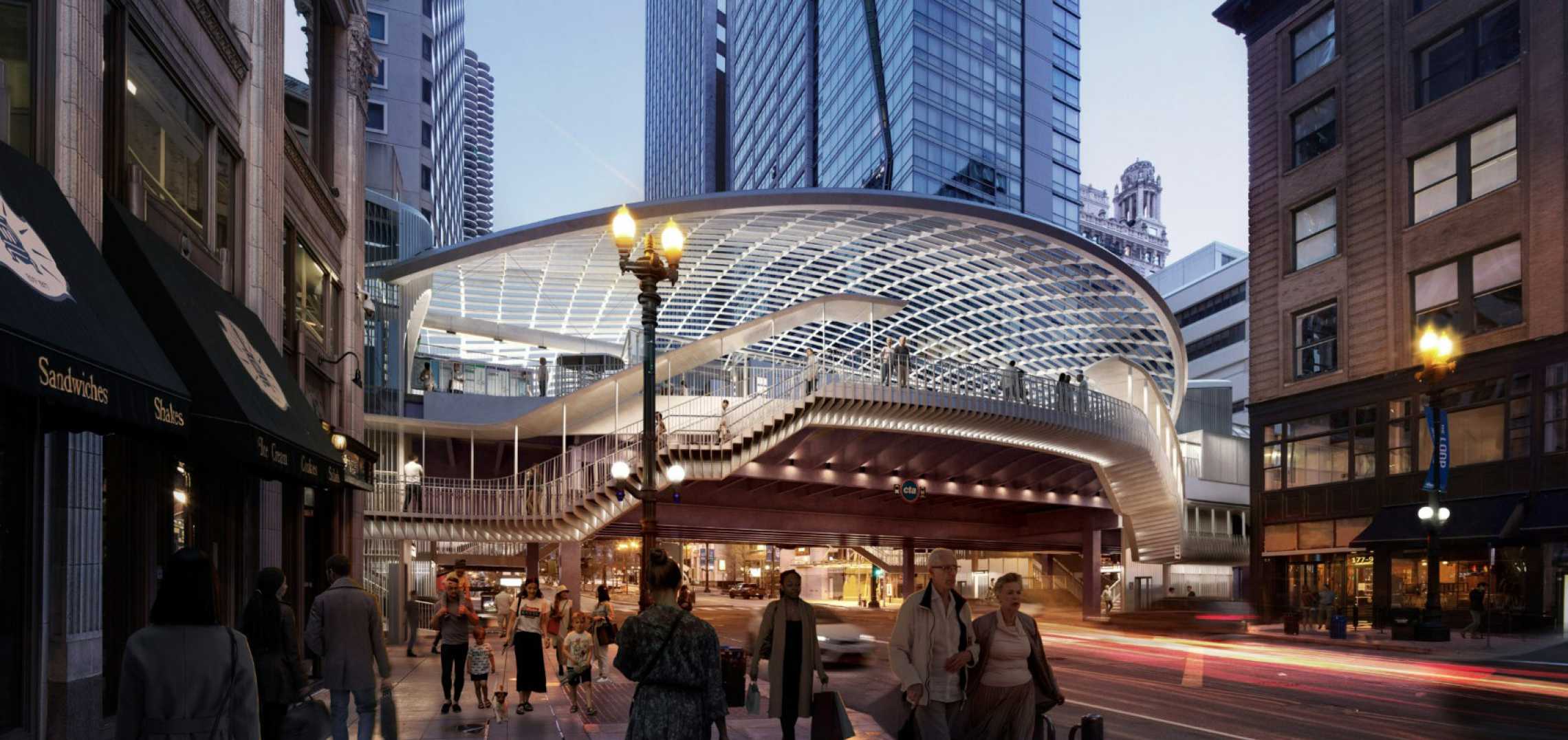 Advance utility works begins for new State/Lake CTA L station ...