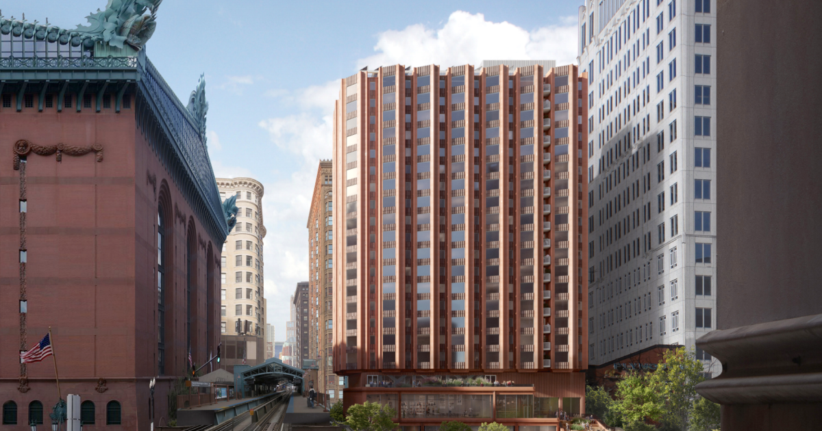 Four eco-friendly proposals compete to redevelop Loop garage | Urbanize ...
