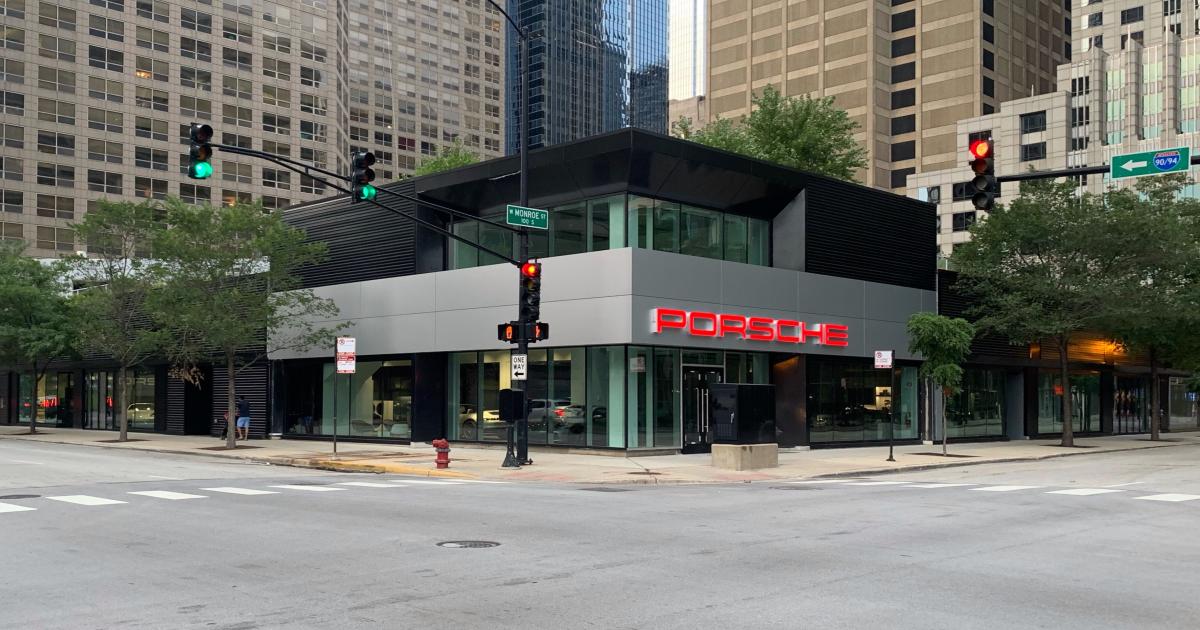 Rendering vs. Reality: Downtown Porsche dealership opens | Urbanize Chicago