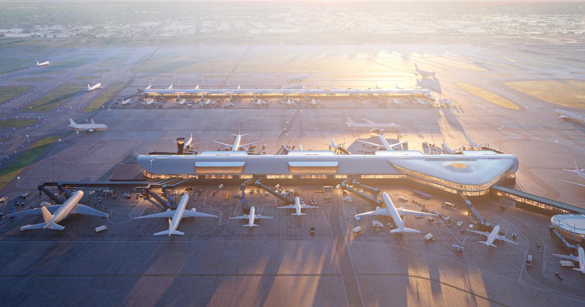 Tower crane permit issued for O’Hare Concourse D | Urbanize Chicago