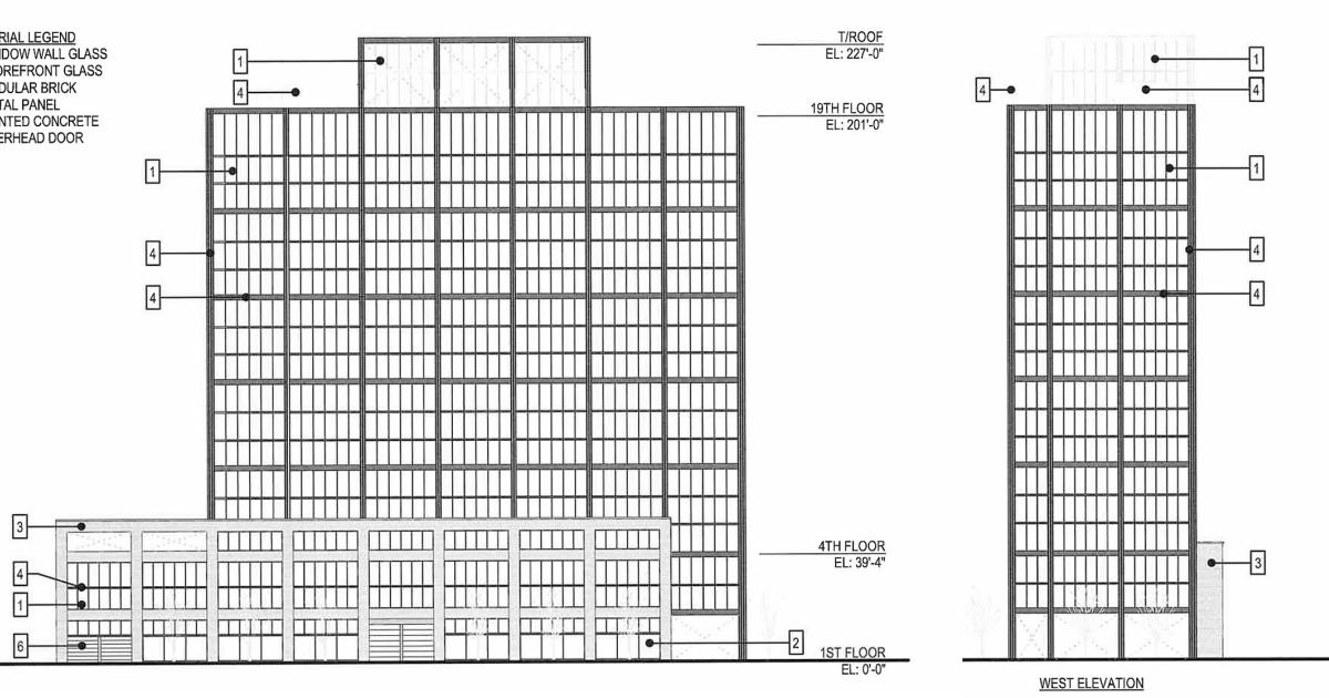 19-story residential development proposed at 557 W. Polk | Urbanize Chicago
